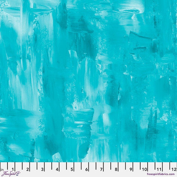 Modern Aqua Fabric - Etsy