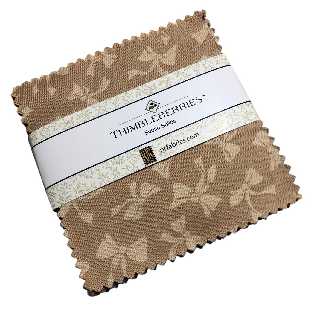 Thimbleberries Subtle Solids Retired & Rare Charm Pack 42 5"x5" RJR ...