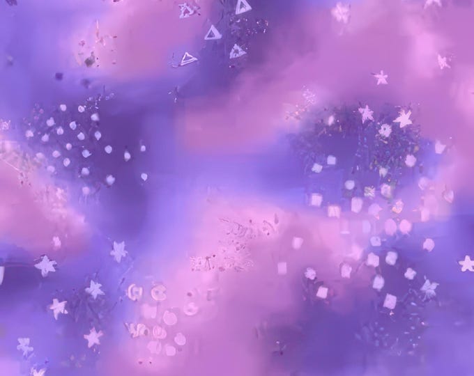 Laurel Burch Basic Purple Glitter Metallic Cotton Fabric Clothworks ...