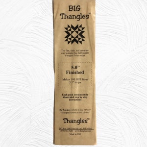 Thangles Fast Easy and Accurate Way to Make Half Square Triangles From Strips Various Sizes You ...