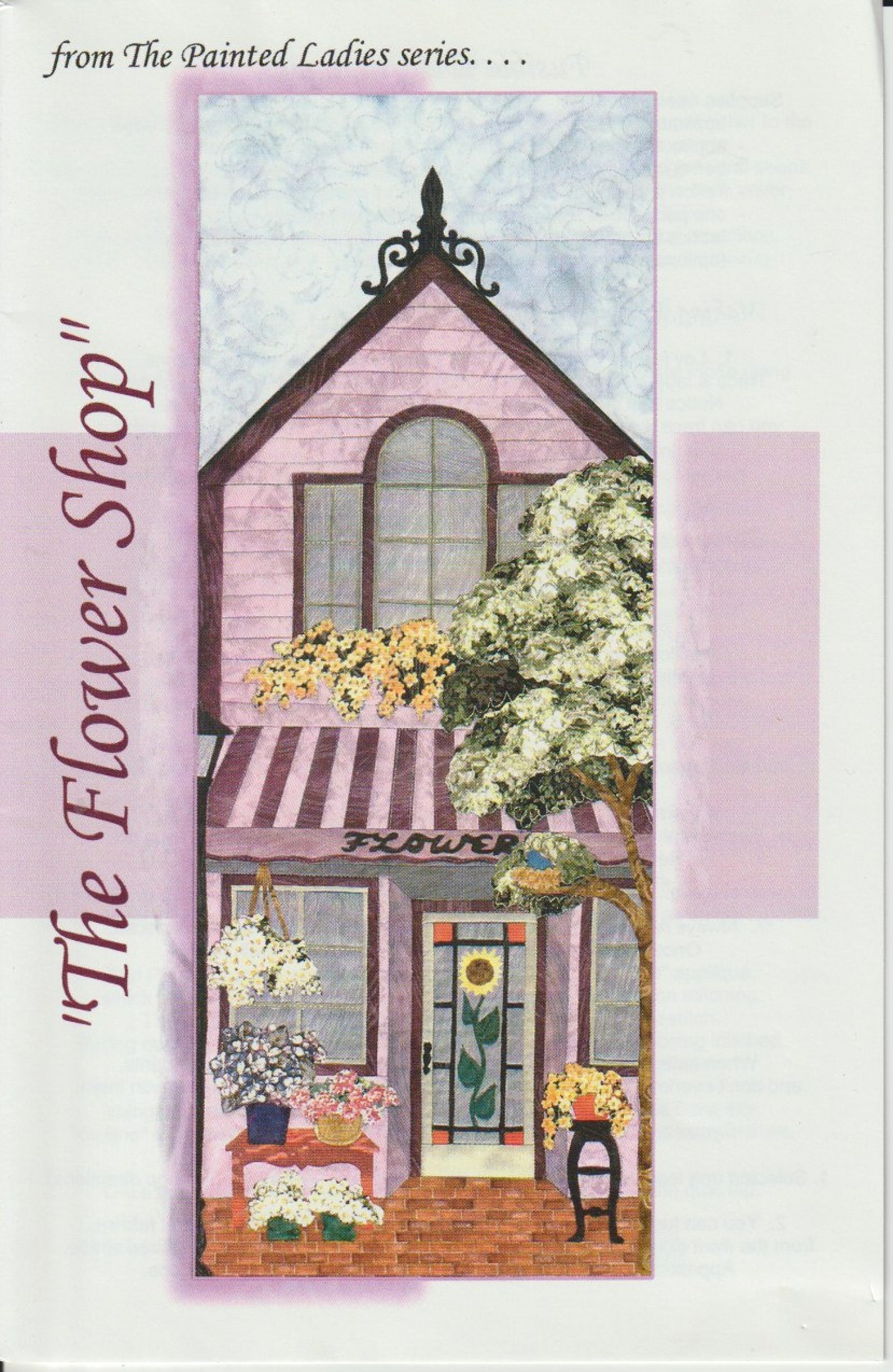 The Painted Ladies Series Quilt Patterns the Flower Shop - Etsy