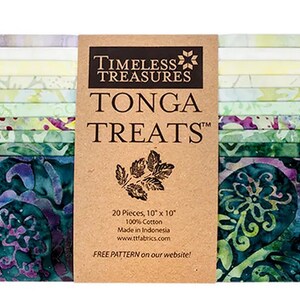 Tonga Treats Shortcake Tulip Batiks Junior Layer Cake 10 X 10 or 2.5 Jr ...