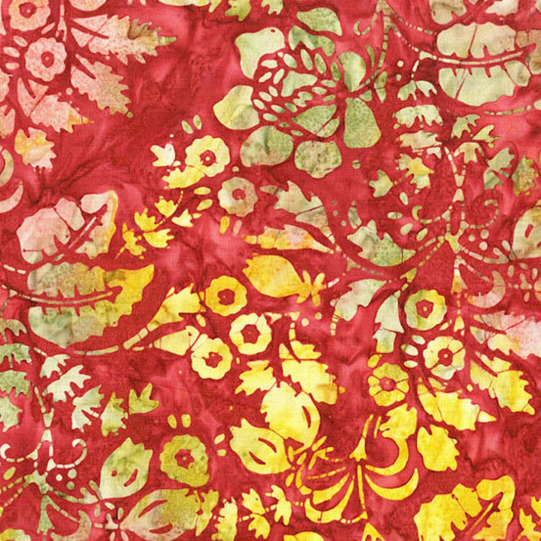 Edyta Sitar BATIK Splash of Color Fabric Secret Garden Orchid AB-8594-P ...