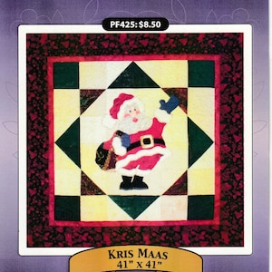 Kris Maas Quilt Kit Christmas Fabric and Pattern Instructions Finished ...