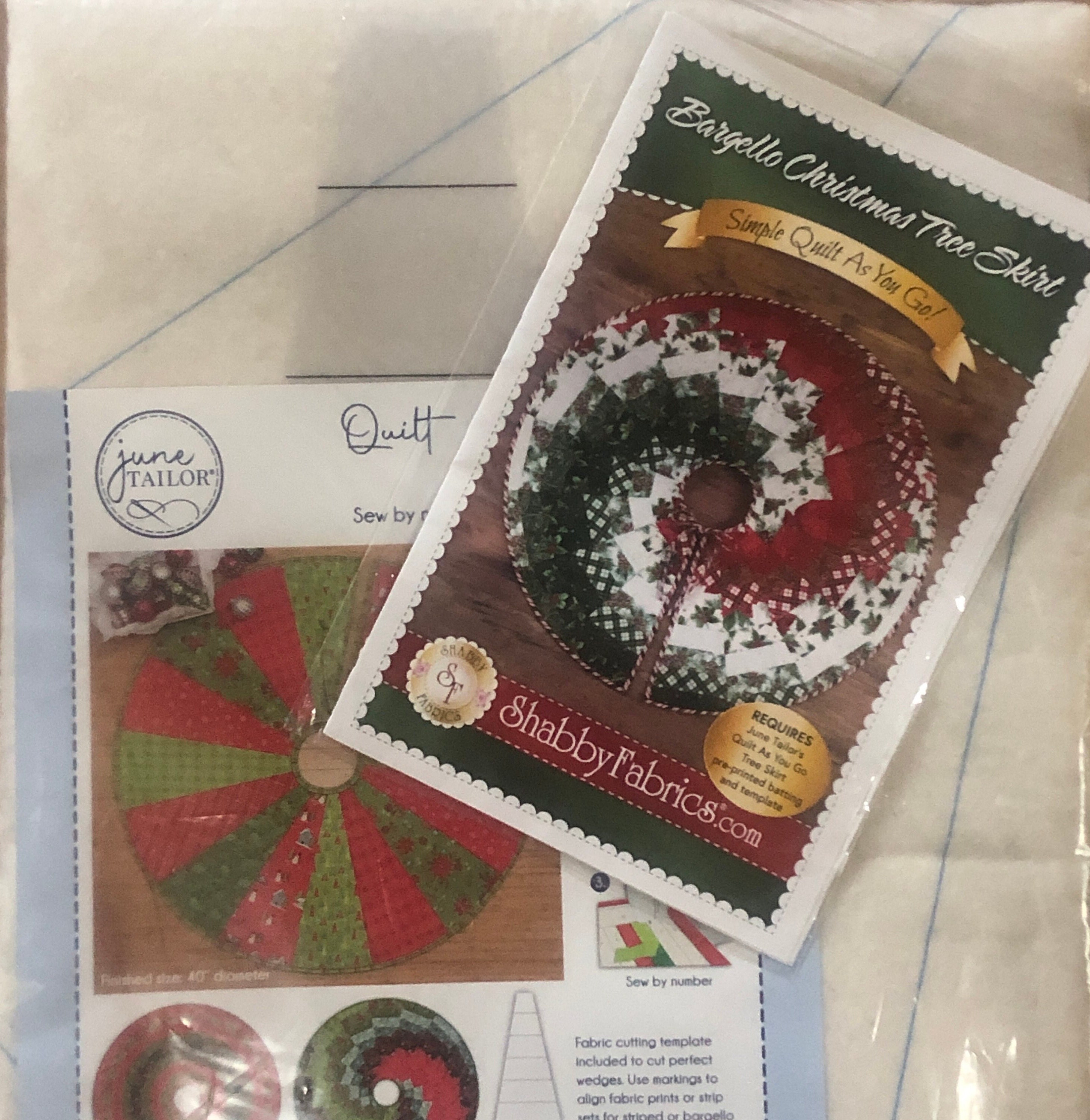 June Tailor Quilt as You Go Tree Skirt Printed Batting With - Etsy