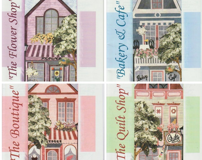 The Painted Ladies Series Quilt Patterns the Flower Shop, Bakery & Cafe ...