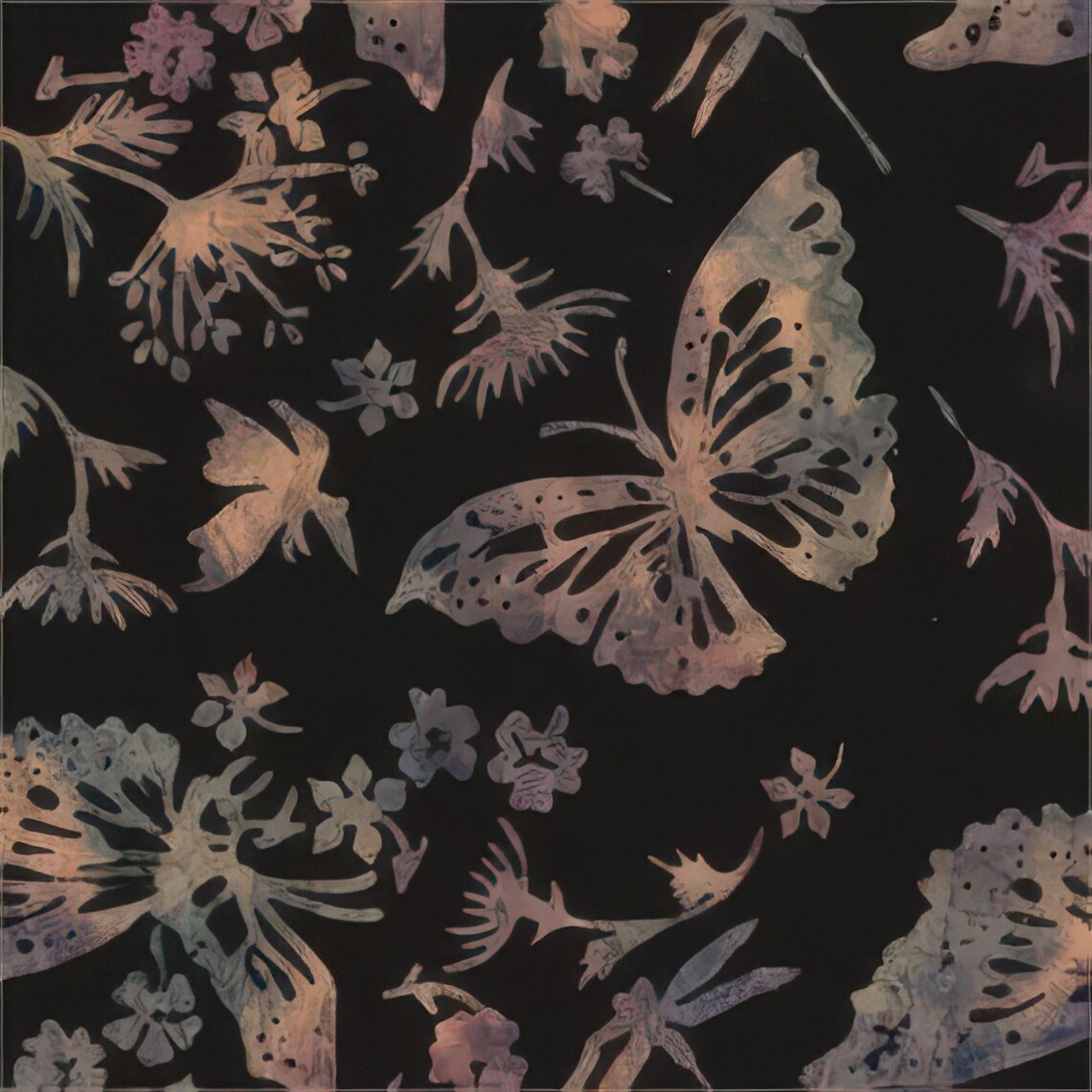 Batik Textiles Hand Dyed Butterfly Dreams 5817 Cotton Fabric BTY - Etsy