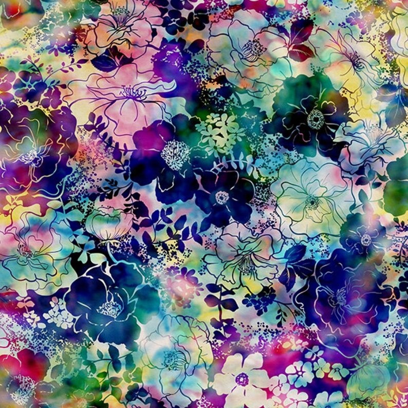 Springtime Romance Hoffman Spectrum Digital Print - Etsy