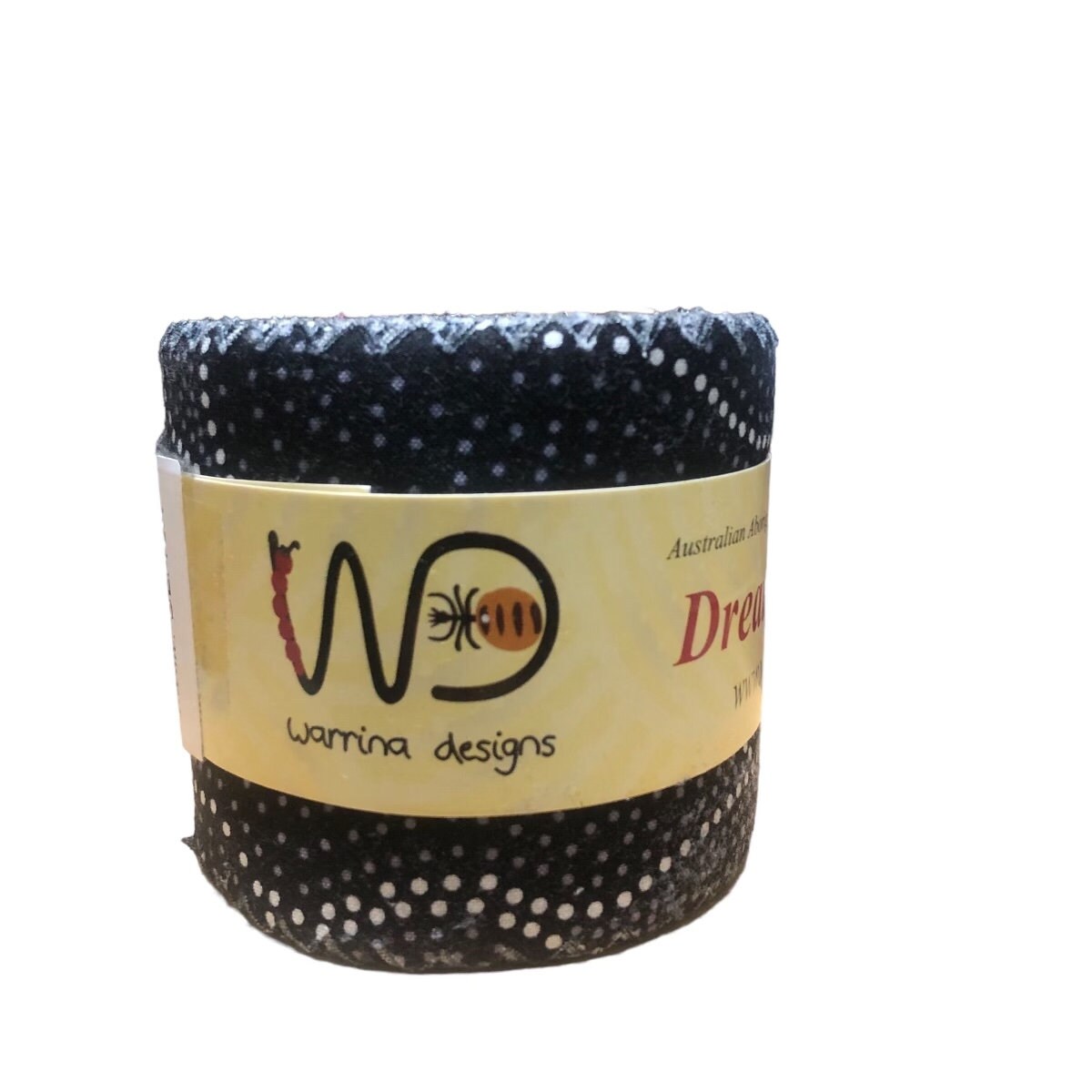 Warrina Designs Dreamtime Black Multi Australian Aboriginal Fabric Roll ...