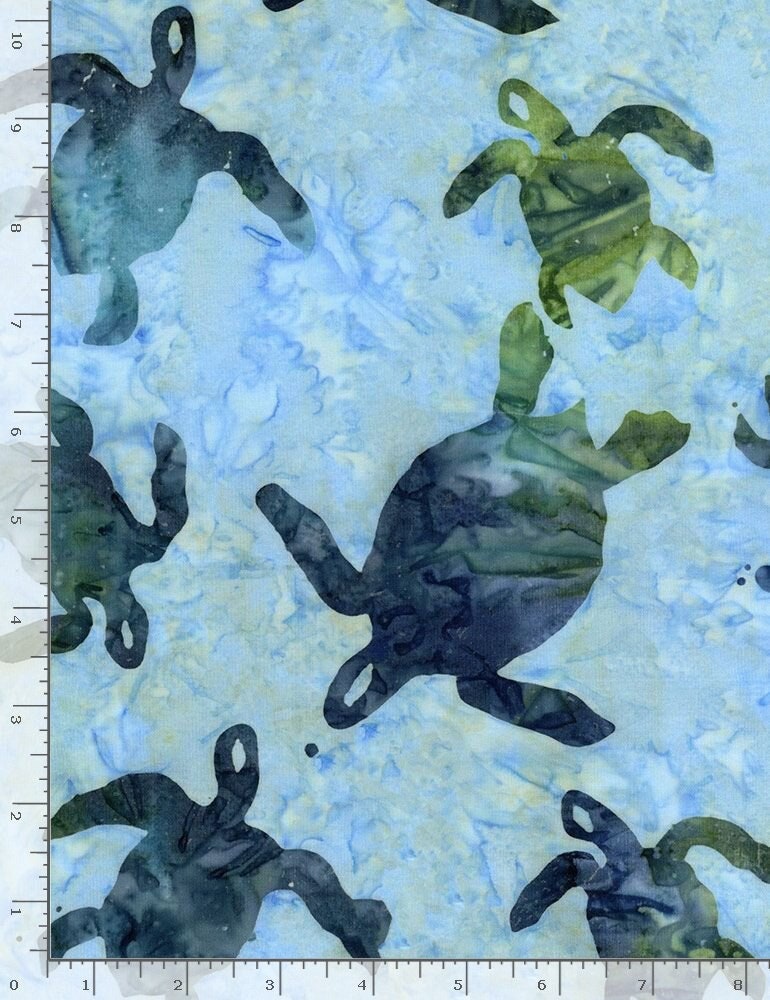 Tonga Scuba Batiks Marine Sea Turtles Cotton Fabric Timeless - Etsy