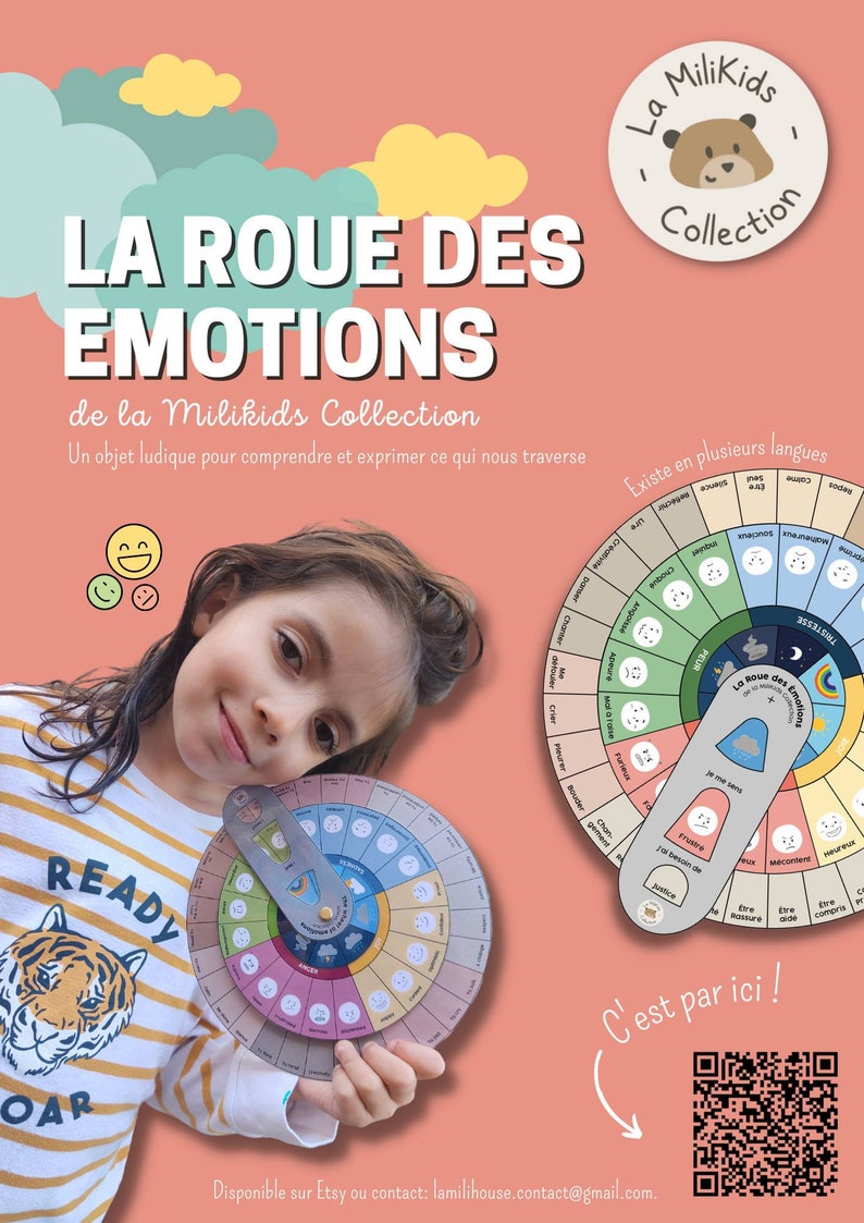 The Wheel of Emotions for Download, in French - Etsy