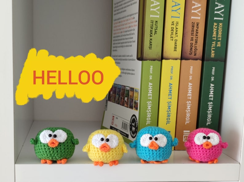 Easy Crochet Bird Keychain Pattern – Amigurumi PDF Tutorial – Mini Bird ...