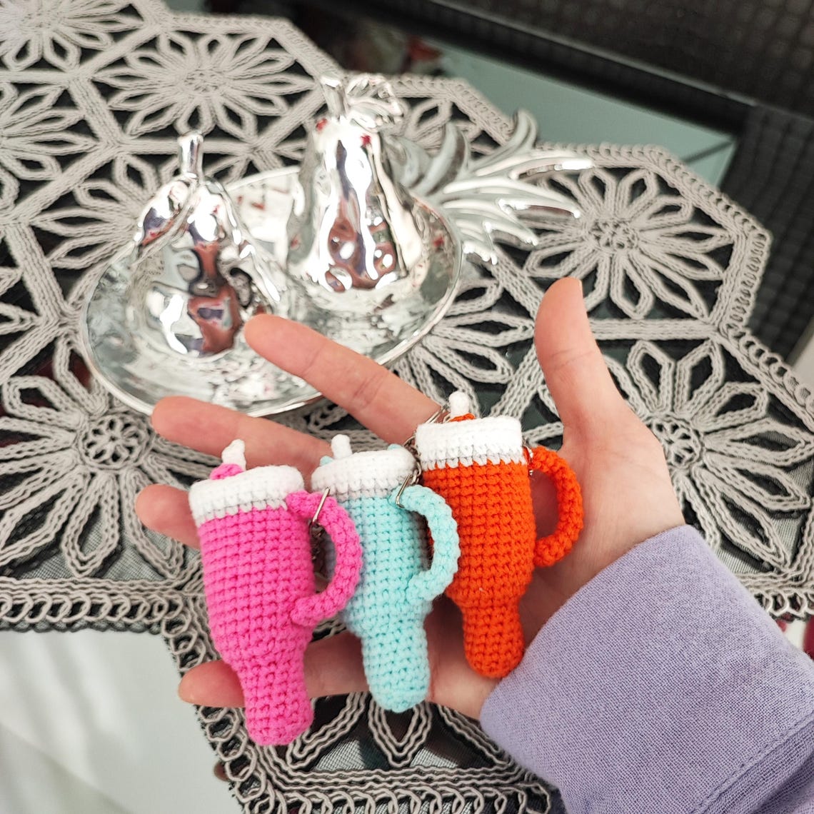 Stanley Cup Keychain Crochet Pattern - Stanley Gift Stitchley Tumbler ...