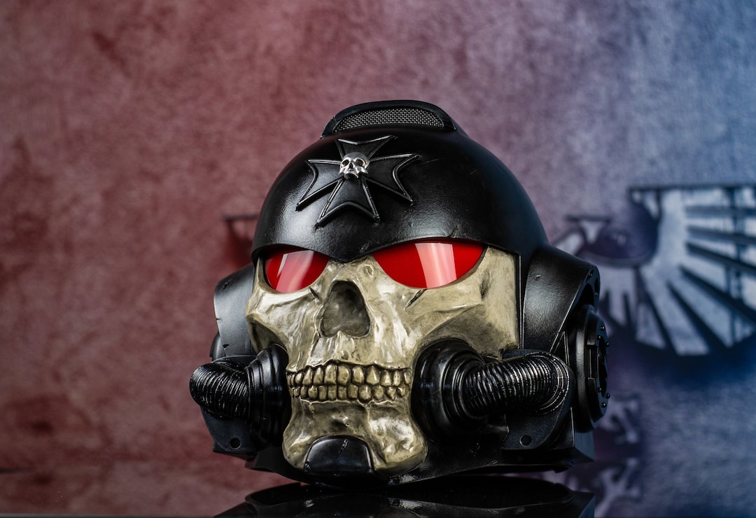 Space Marine Chaplain Veteran Helmet /cosplay Helmet / Spacemarine Full ...