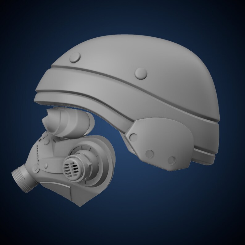 Killzone Helghast Soldier's Helmet 3mf 3D Model - Etsy