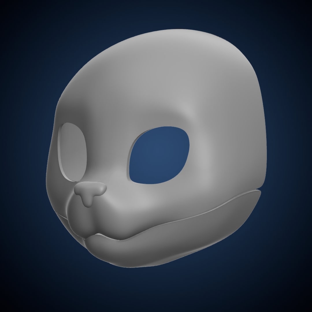 Fursuit Cat Head Kemono Stl 3D Model - Etsy