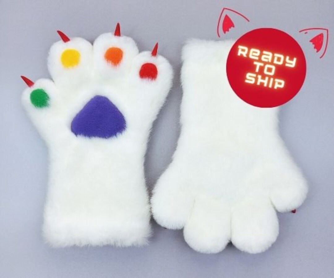 Fursuit Furry Fluffy Cat Paws - Etsy