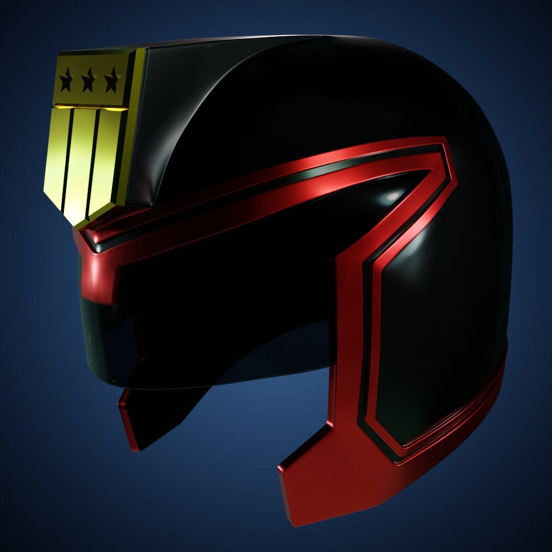 Judge Dredd Helmet 1995 Ver. 3mf 3D Model - Etsy