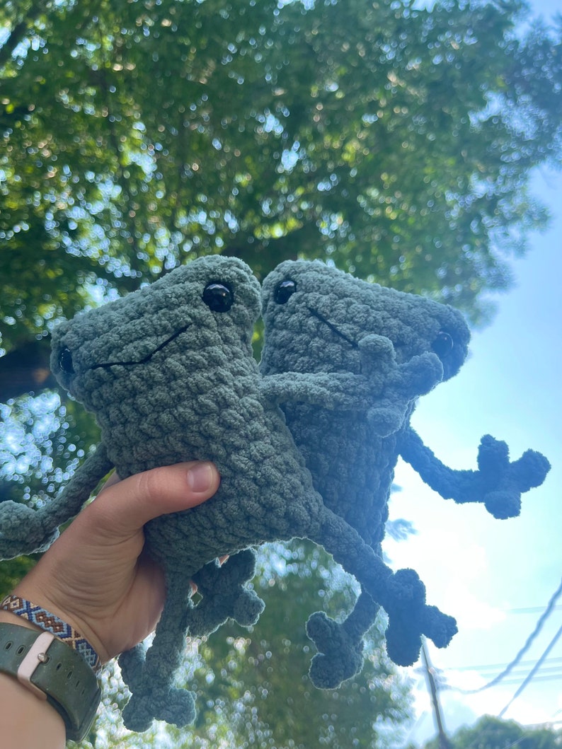 Fred the Frog - Crocheted Stuffed Plushie - Etsy