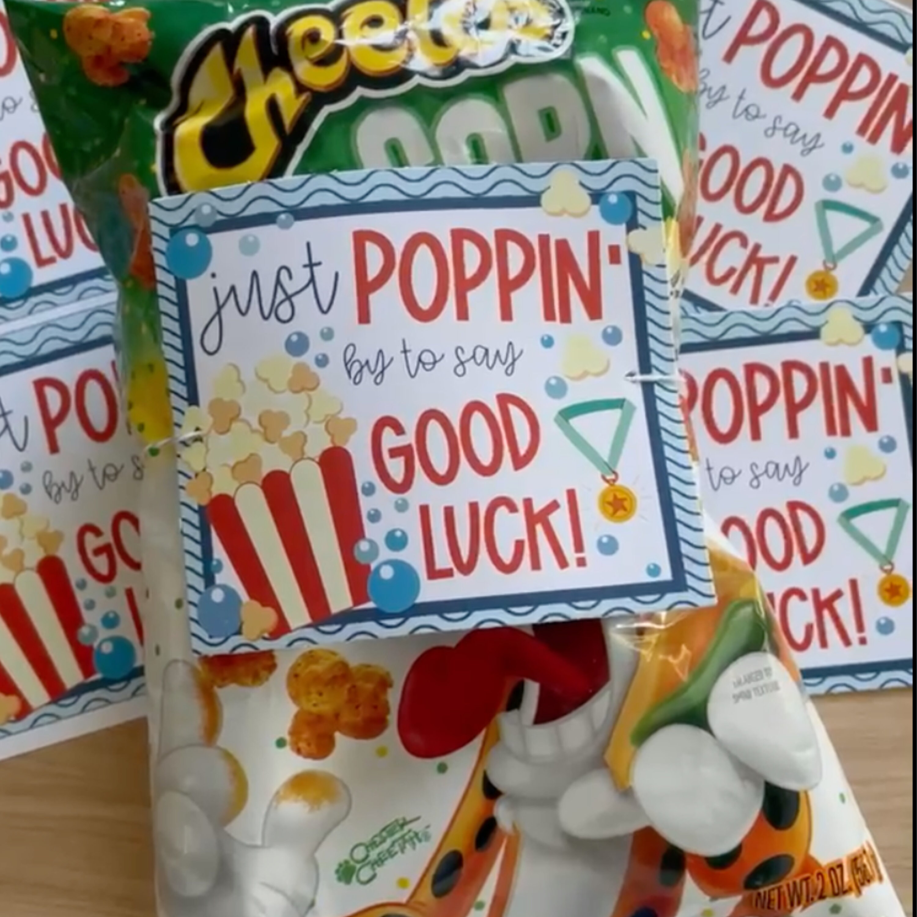 Popcorn Printable Swim Meet Favors Good Luck - Etsy