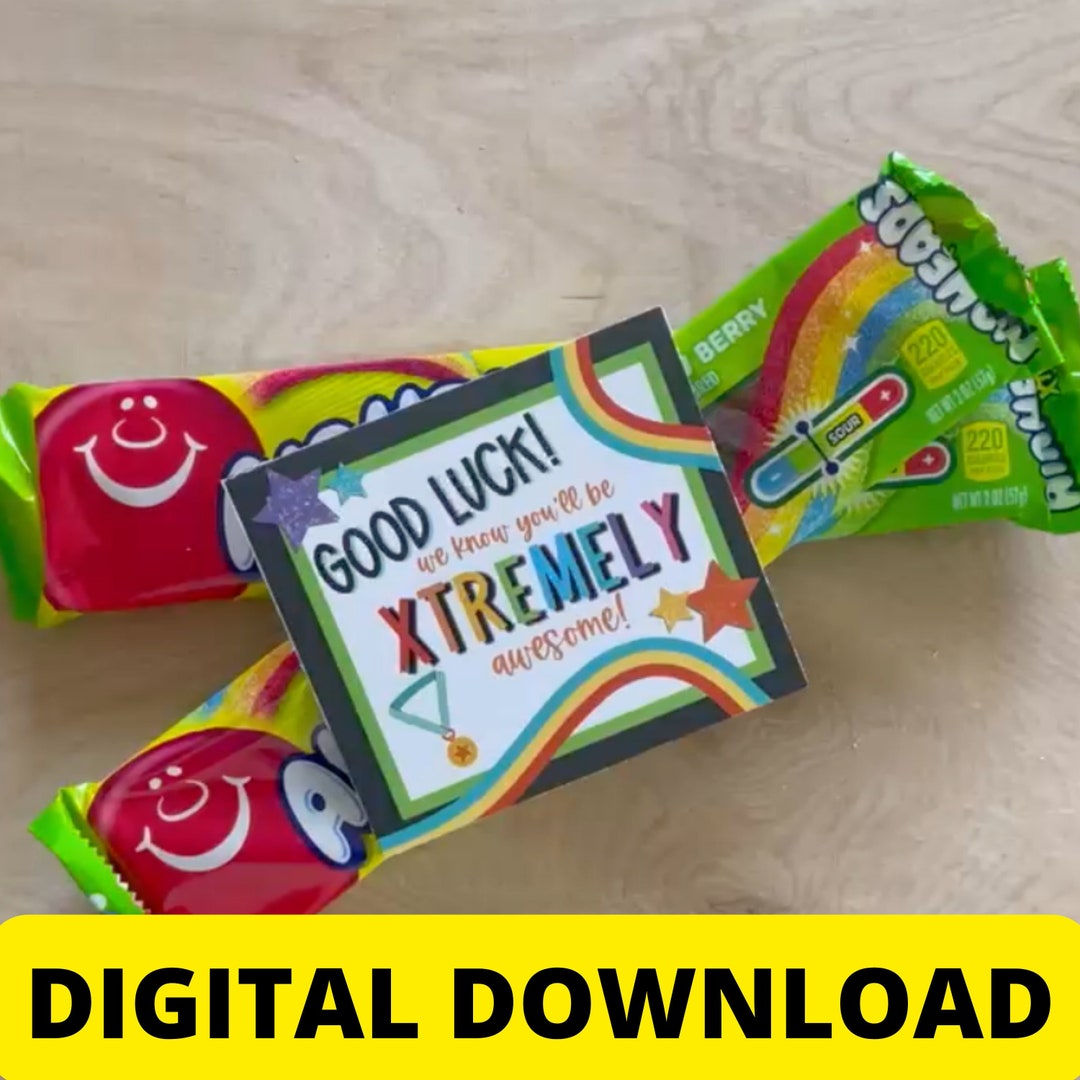Xtreme Candy Printable Swim Meet Favors Good Luck Extremely Proud - Etsy