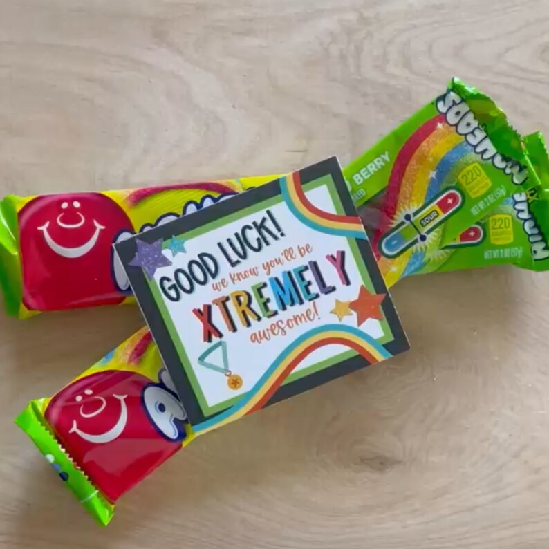 Xtreme Candy Printable Swim Meet Favors Good Luck Extremely Proud - Etsy
