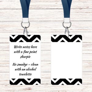 Black Chevron Theme Classroom Hall Passes for Teachers, Double Sided ...