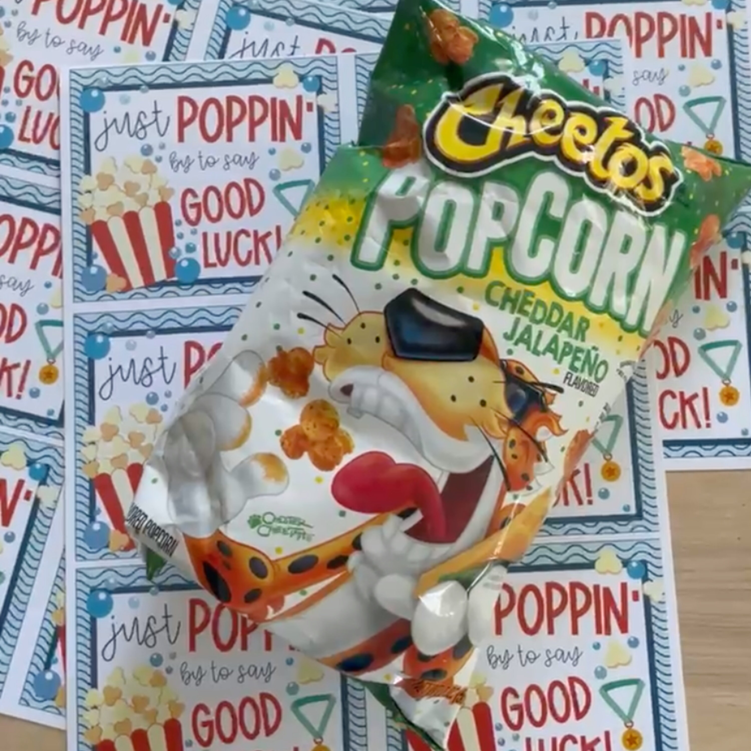 Popcorn Printable Swim Meet Favors - Good Luck - Etsy