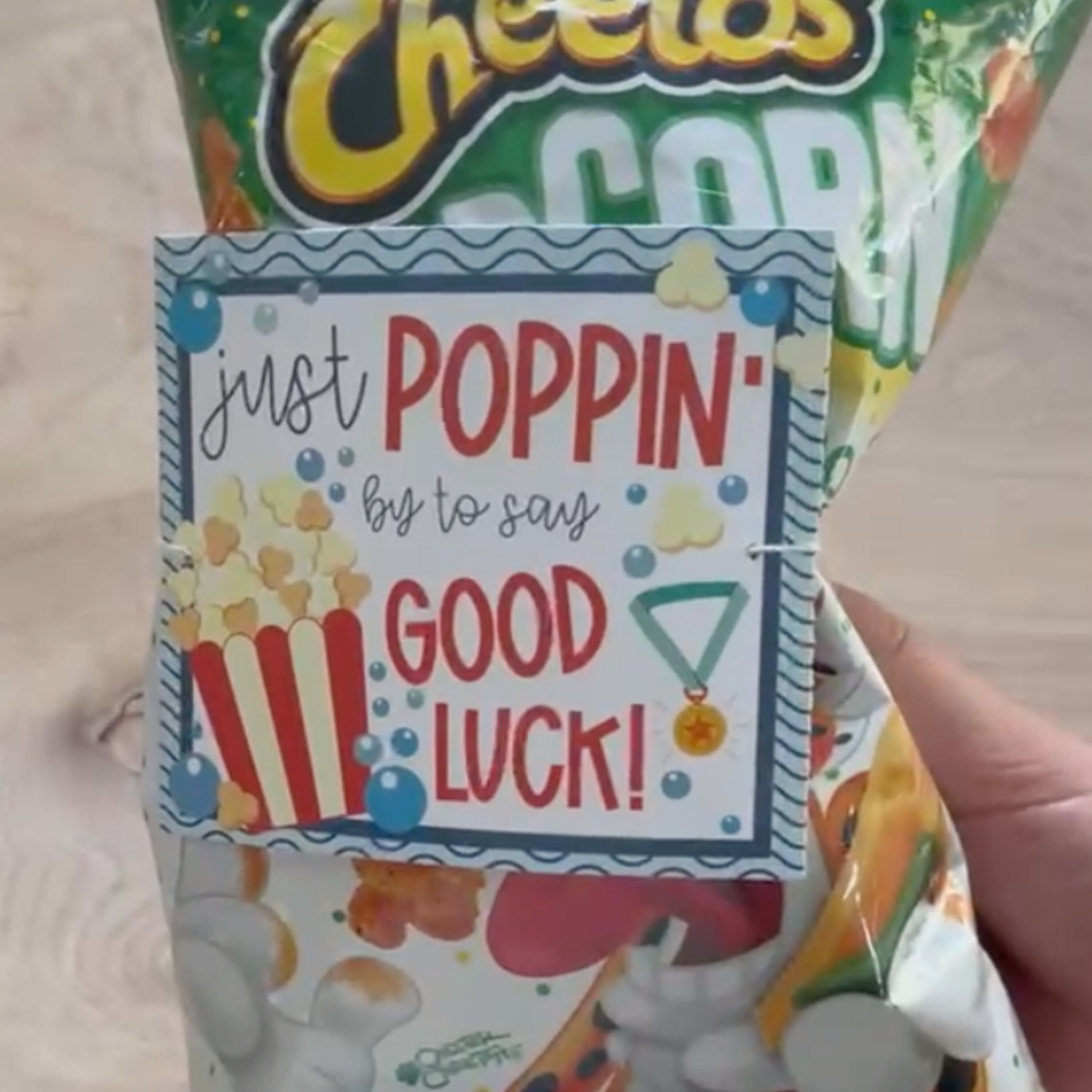 Popcorn Printable Swim Meet Favors - Good Luck - Etsy