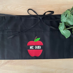 Personalized Teacher Apron With Pockets- Custom- School * Teacher Gift ...