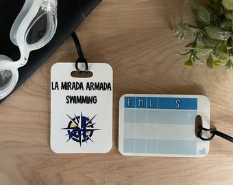 Swim Event Heat Card - Etsy