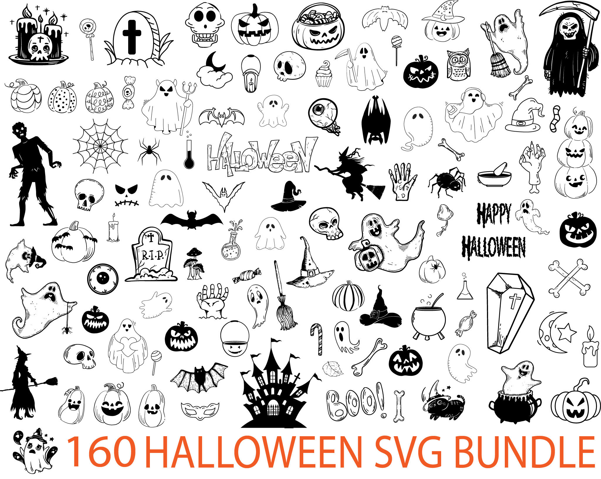 HALLOWEEN SVG, Halloween Svg Bundle, Halloween Cut Files for Cricut ...