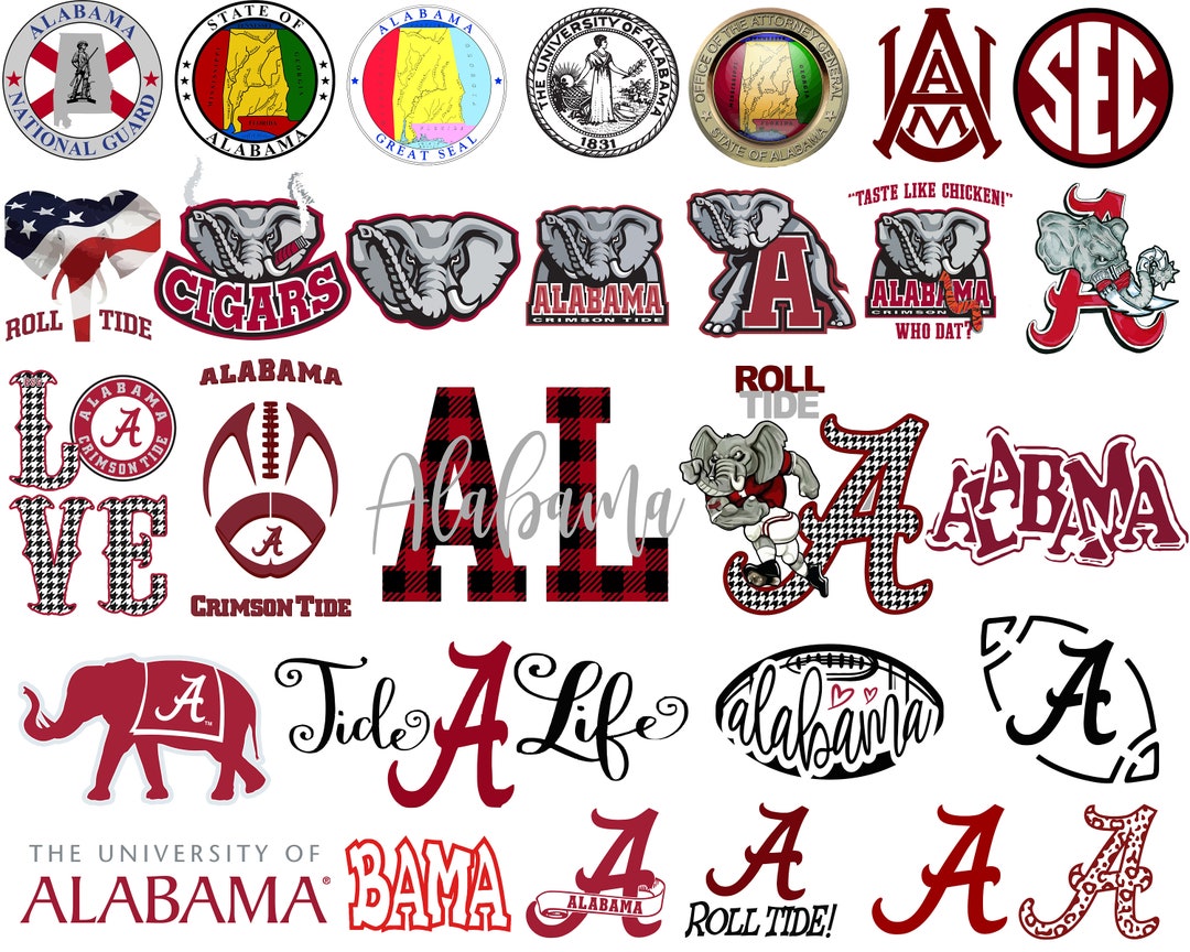 Alabama SVG Bundle, Football Svg, Mega Bundle, Designs, Cricut, Cutting ...