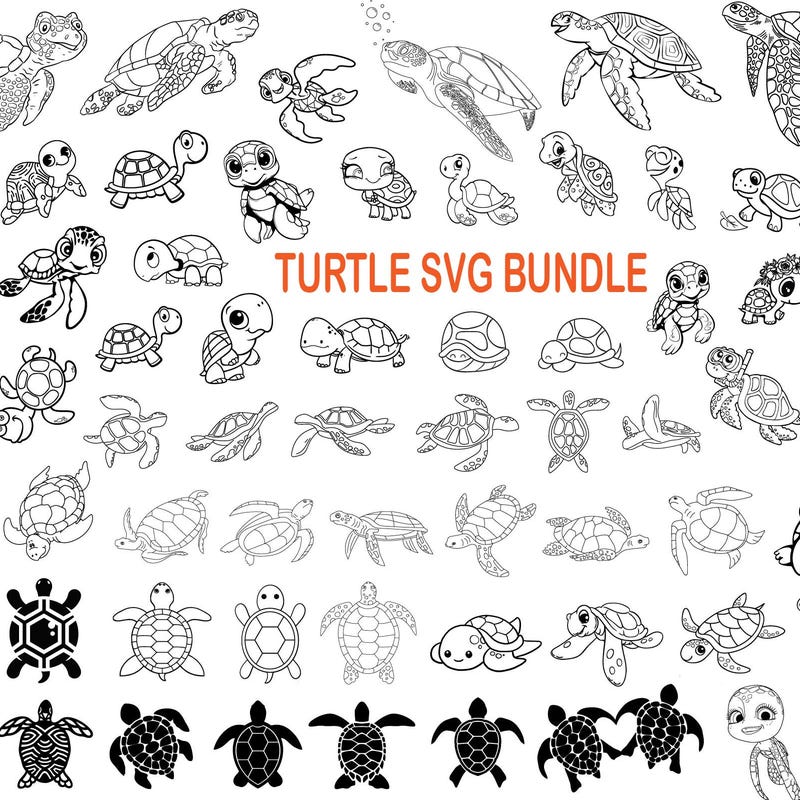 Sea Turtle Svg - Etsy
