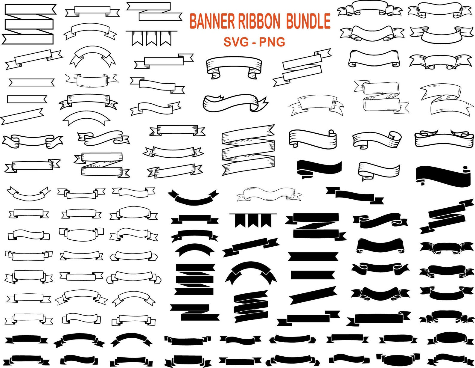 Ribbon Banner Svg, Banner Vector Svg, Ribbon Clipart, Birthday Banner ...