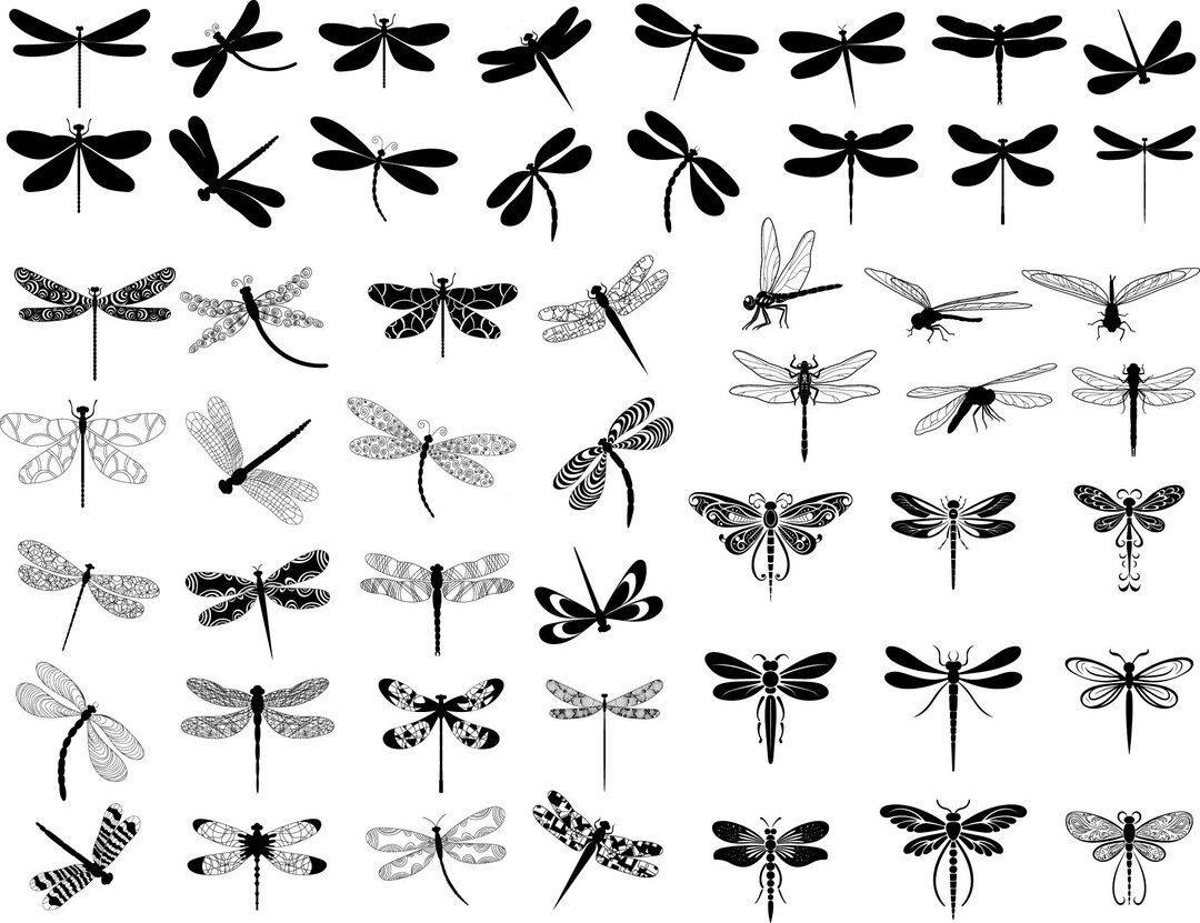 DRAGONFLY SVG, Dragonfly Svg Bundle, Dragonfly Clipart, Dragonfly Cut ...