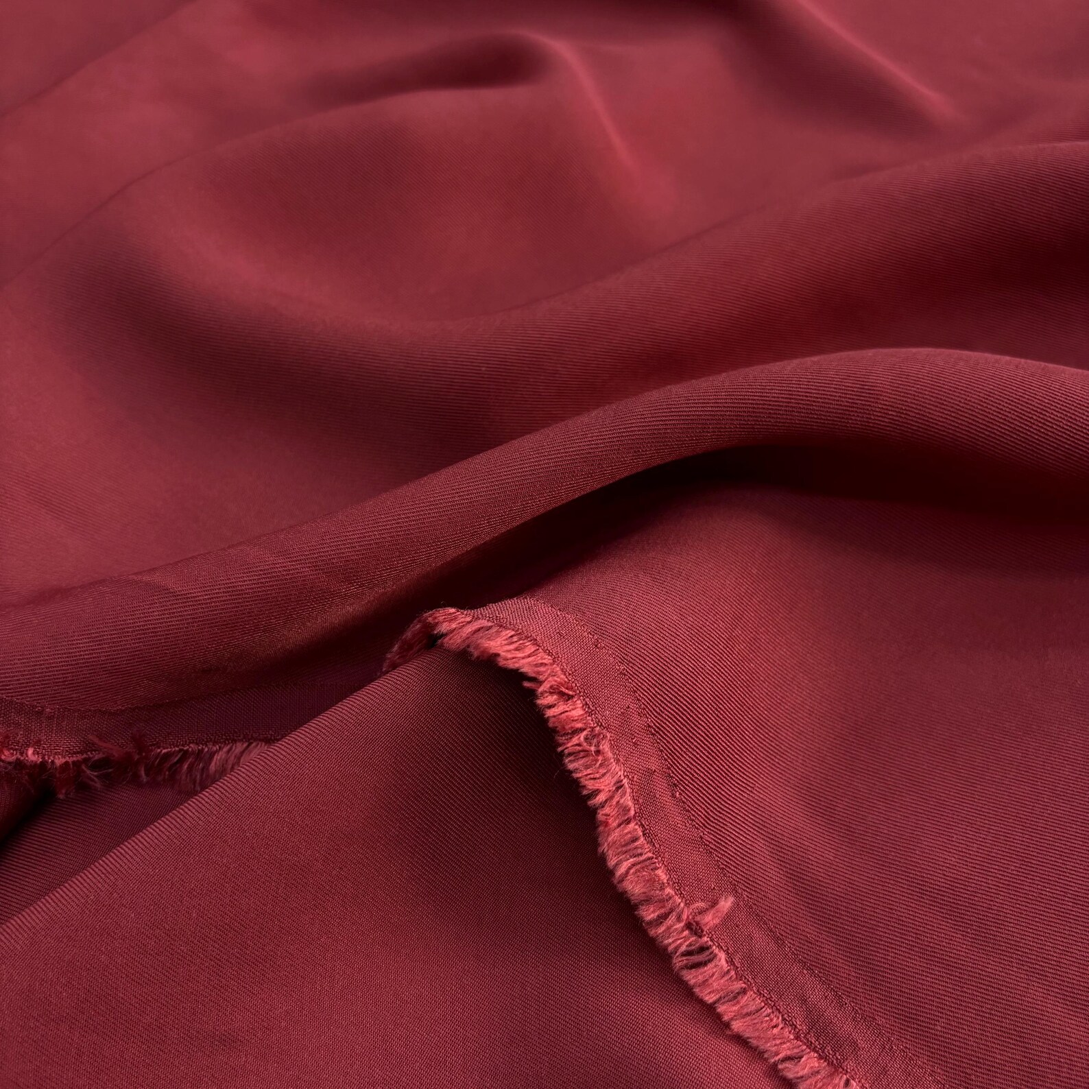 Burgundy Rayon Cotton Cupro Fabric – Wrinkle-resistant Soft Drapey for ...