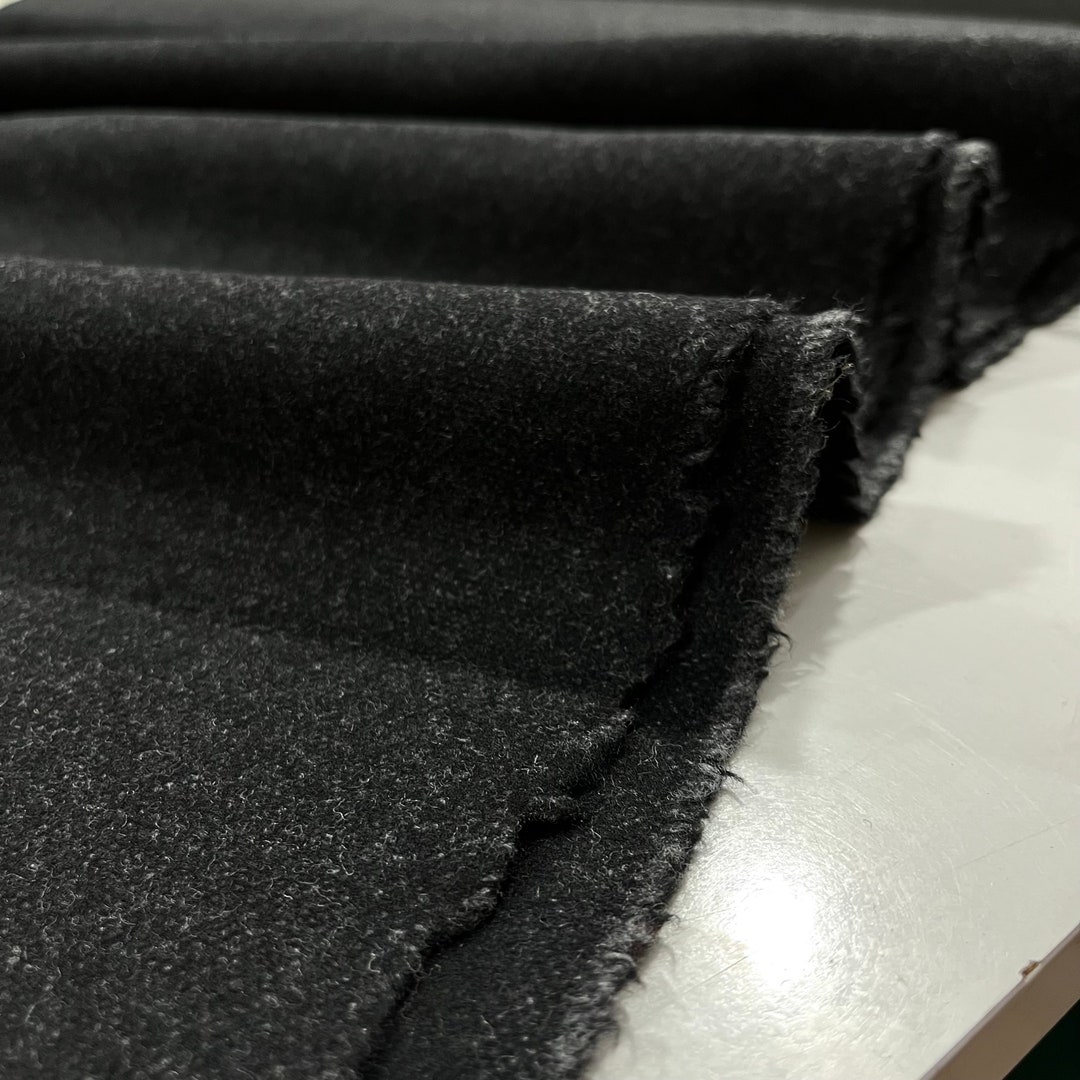 Anthracite Color 100% Wool Tweed Fabric, Apparel Fabric Fabric for ...
