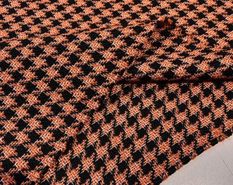 Orange Tweed Fabric - Etsy
