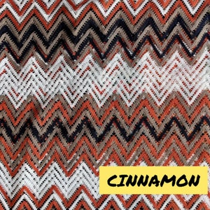 Zigzag Pattern Knitted Fabrics (150cm or 1.64 Yards or 57 Inches Width ...