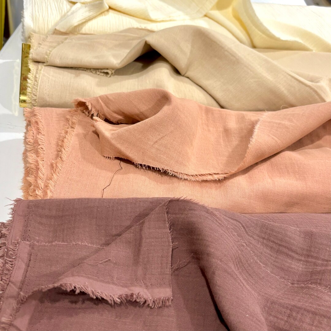 Double Layered 100% Cotton Muslin Fabrics, Fashion Fabric, Clothing ...