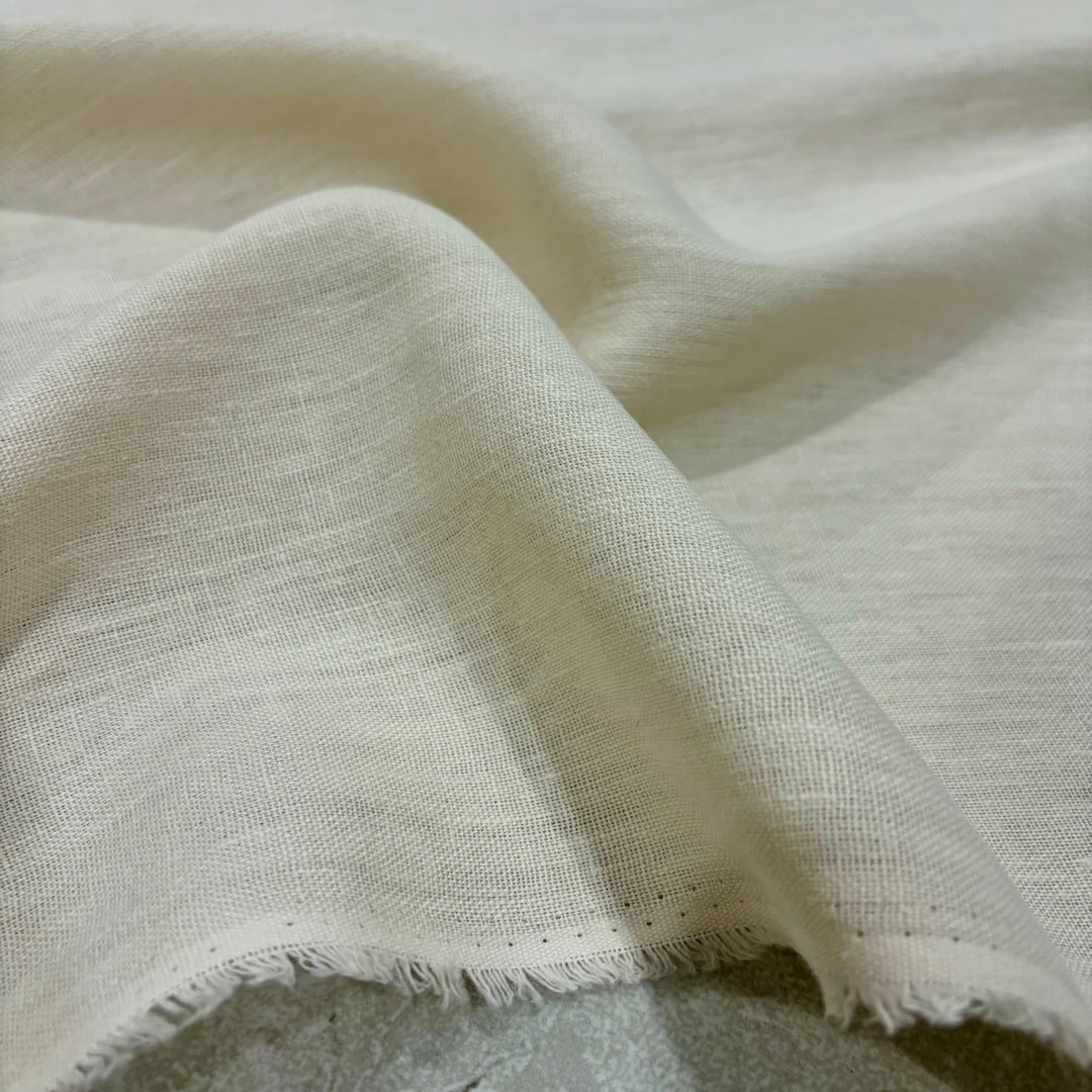 100% Linen Luxury European Linen Cream, Linen Dress-clothing Fabric ...