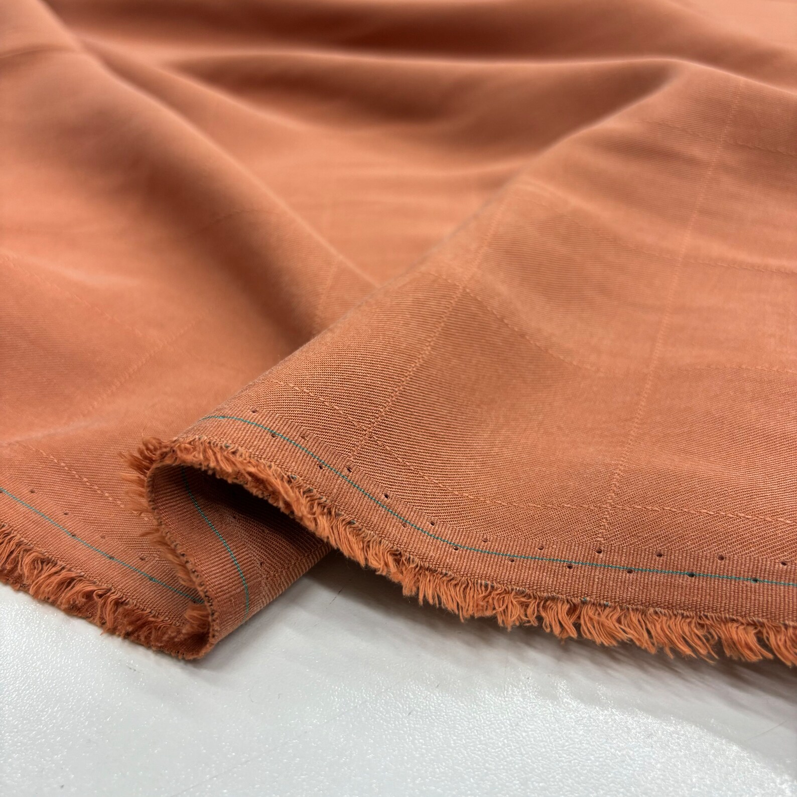Brick Color Washed 100% Cotton Fabric – Soft Material for Dresses ...