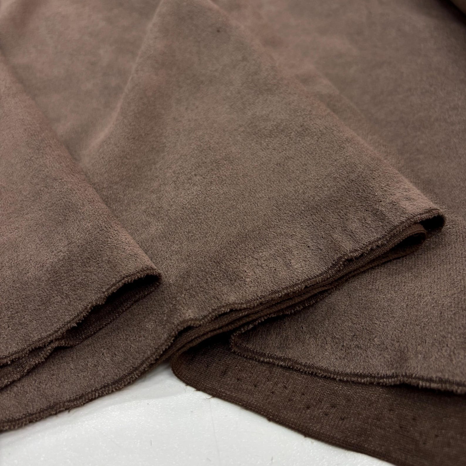 Brown Faux Suede Fabric by the Yard – Soft Taupe Luxury Suede Material ...