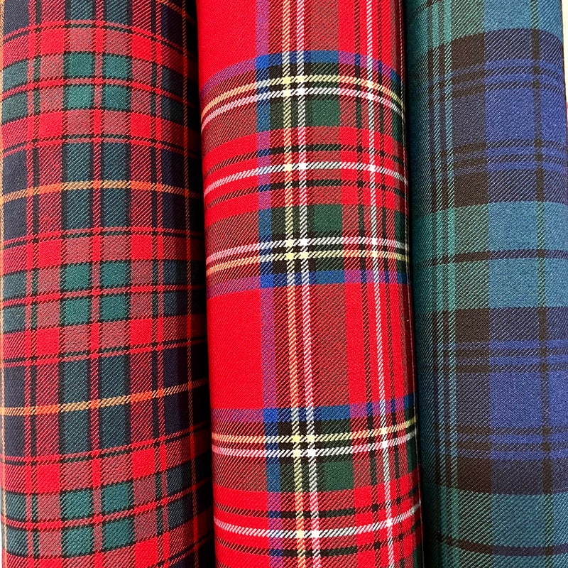 Plaid Cotton Fabric - Etsy