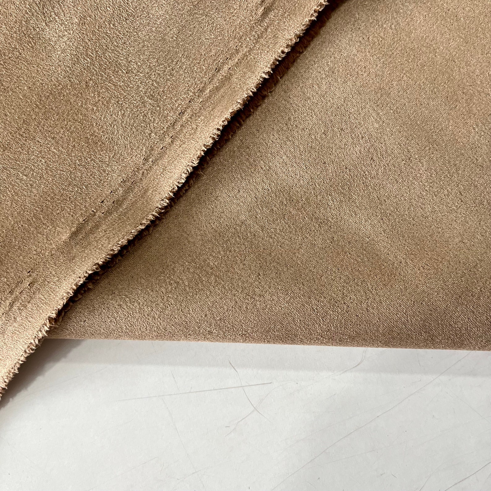 Mink Color Scuba Suede Fabric for All Dressmaking and Upholstery, 150cm ...