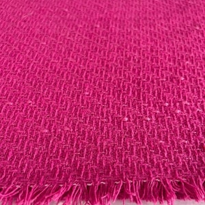 Pink Cotton Tweed Fabric by the Yard for Jackets and Dresses, 130cm ...