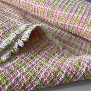 Pink Italian Design Cotton Tweed Fabric by the Yard for Apparel, 150cm/59in Wide - Etsy