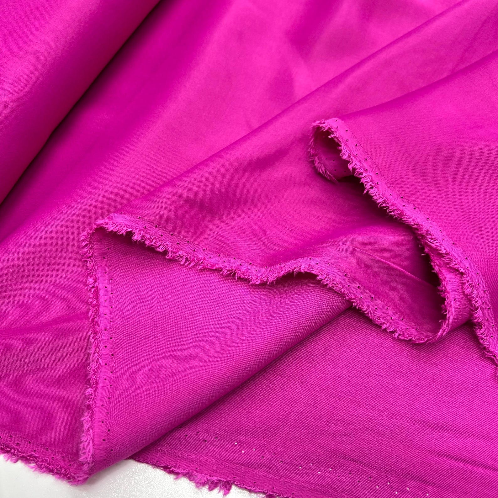 Fuchsia Rayon Cotton Cupro Fabric – Wrinkle-resistant Soft Drapey for ...