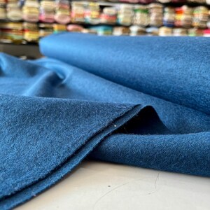 Blue Wool Felt Fabric by the Yard for All Clothing Projects, 150cm/59in ...